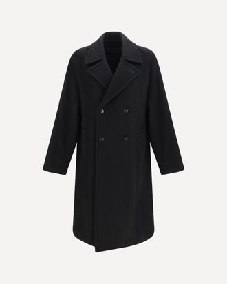 Christophe Lemaire Short double-breasted wool and alpaca Coat Male 48