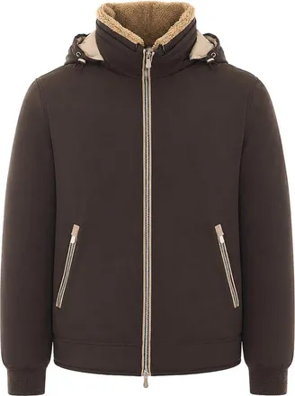 Brunello Cucinelli Blouson Rembourr&eacute; - Marron