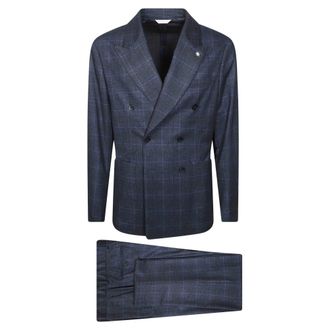 Manuel Ritz Abito DP Jersey - - Suits - Herren - Blau - S
