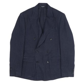 Dolce & Gabbana Doppelreihiger- taillierter Blazer - - Jackets - Herren - Blau - L