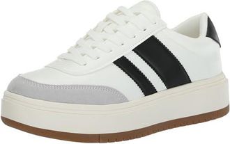 Madden Girl Baskets Navida pour Femme, Blanc/Noir, 40.5 EU