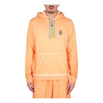 Marcelo Burlon Sunset Cross Regular Hoodie - - Sweatshirts & Hoodies - Herren - Orange - M