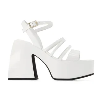 Nodaleto Womens Bulla Chibi Heel White Leather