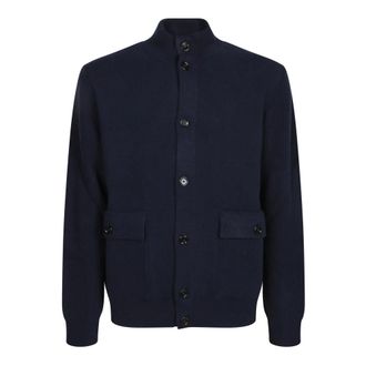Lardini Doppelstrickjacke - - Knitwear - Herren - Blau - XL