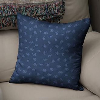 Bonamaison Le Jardin du Lin Kissen Zierkissenbezug Kissenbezug, Blau Dekoration, F&uuml;r Zuhause Autos B&uuml;ro Sofa Wohnzimmer Couch Schlafzimmer Dekor, 50x50 Cm - Entw