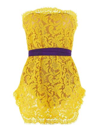 Dsquared2 Robe Au Genou - Jaune