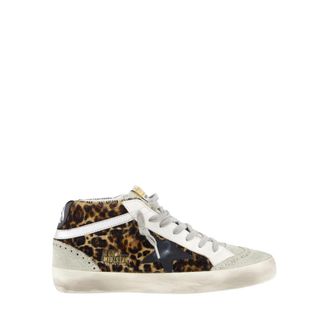 Golden Goose Mid Star Horsy Sneaker - - Shoes - Damen - Beige - 38 EU
