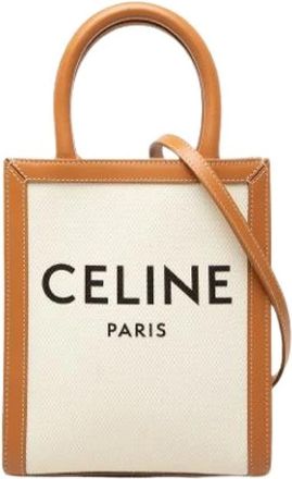 Celine Pre-owned Vertical Cabas Tote - Femme - Pre-owned - Beige - Taille: ONE Size