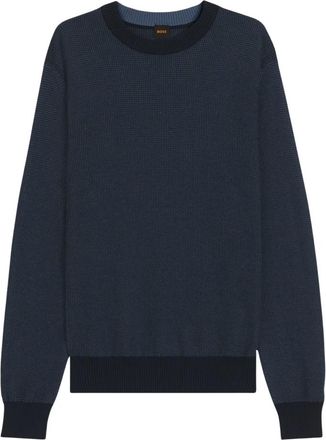 HUGO BOSS Klapok Strickpullover - - Knitwear - Herren - Blau - 2XL