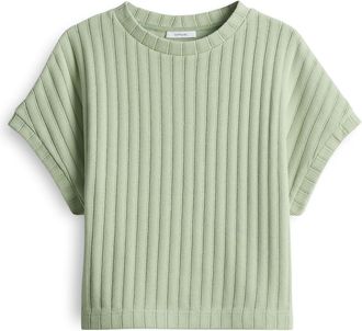 OPUS Damen Sweatshirt | GELIA Oversized aus nachhaltigem BCI Cotton Mix Green Glow, 36