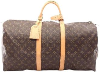 Louis Vuitton unisex, Pre-owned, Brun, Taille: ONE Size Pre-owned Keepall 55 Monogram Boston Bag