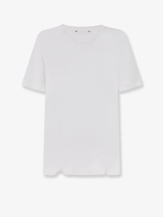 Golden Goose Mens T-Shirt Lyocell White T-Shirts And Polos