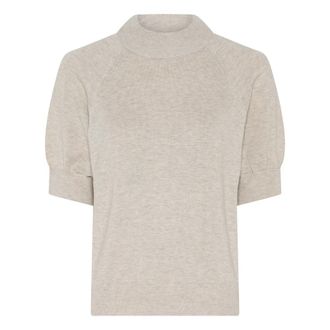 Bruuns Bazaar Rundhals-Strickware - - Knitwear - Damen - Beige - M