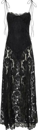 For Love & Lemons Femme, Robes, Noir, Taille: 40 FR Lace Maxi Dress