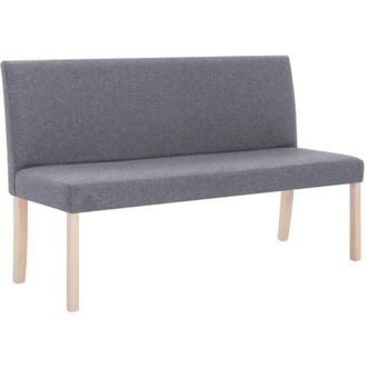 vidaXL Vidaxl - Sitzbank 139,5 cm Hellgrau Polyester