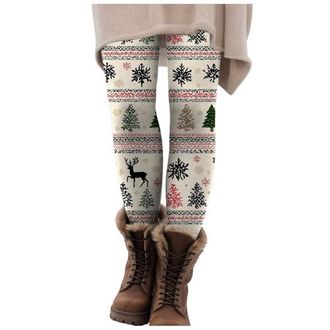 Generic Leggings de No&euml;l pour femme, costume dhiver pour femme, pantalon de gym, yoga, sports, costumes pour femme, leggings, collants, pantalons dentra&icirc;nemen