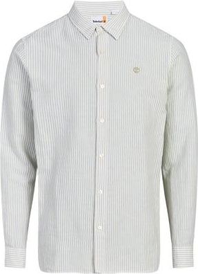 Timberland Chemise ray&eacute;e droite en coton et lin