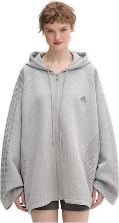 adidas Femme, Sweatshirts et sweats &agrave; capuche, Gris, Taille: 36 FR Teamgeist TT Strass