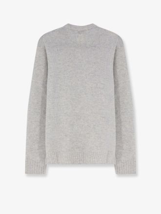 Alysi Womens Sweater Merino-Cashmere Grey Merino Wool