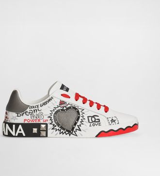 Dolce & Gabbana Sneaker Portofino Aus Kalbsleder - Mann Sneakers Multicolor 40