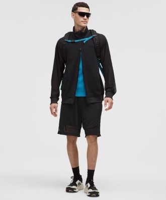 lululemon Mehrlagige Mesh-Shorts ohne Liner SLNSH Kollektion für Männer - 20 cm - Größe XL in Black