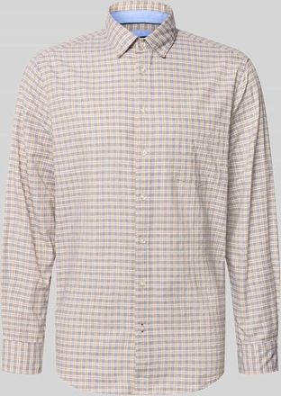 Christian Berg Regular Fit Freizeithemd mit Button-Down-Kragen