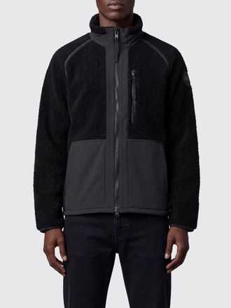 Canada Goose Veste en polaire de laine m&eacute;lang&eacute;e avec col montant et poche zipp&eacute;e