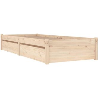 vidaXL Bett mit Schubladen 90x200 cm vidaXL