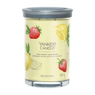 Yankee Candle Company Signature Duftkerze | gro&szlig;e Tumbler-Kerze mit langer Brenndauer Iced Berry Lemonade | Soja-Wachs-Mix | Perfekte Geschenke f&uuml;r Frauen