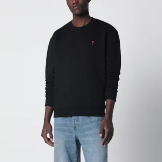 Ami Schwarzes Ami De Coeur Sweatshirt