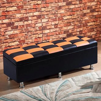 Generic Moderne, rechteckige Aufbewahrungsbox aus Kunstleder, Fu&szlig;st&uuml;tze und Schuhaufbewahrung, f&uuml;r den Eingangsbereich, weich gepolstert, f&uuml;r Wohnzimmer und S