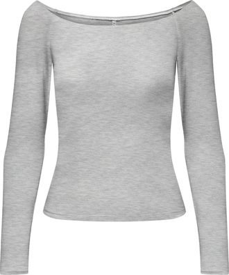 Only ONLGLAMOUR L/S Boat Neck TOP Box CC JRS