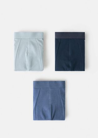 Mango 3er-Pack kombinierte Slips blau - Herren - S - MANGO MAN