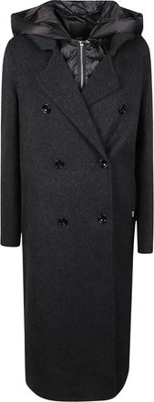Add Langer Mantel - - Coats - Damen - Schwarzk - L