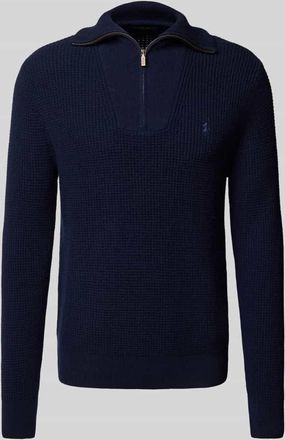 Polo Ralph Lauren Strickpullover mit Troyer-Kragen und Label-Stitching