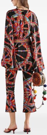 Dolce & Gabbana Silk Printed Dress - Black