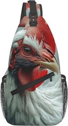 Generic The Rooster In The Smoke Sac &agrave; bandouli&egrave;re de voyage pour homme Sac &agrave; dos de randonn&eacute;e