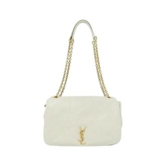 Saint Laurent Pre-owned Jamie Lamb Shoulder Bag - Femme - Pre-owned - Blanc - Taille: ONE Size