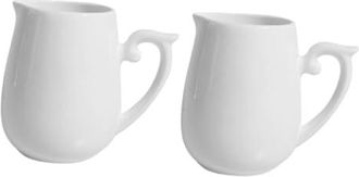 Garneck Lot De 2 Pichets En C&eacute;ramique Pour Mini Pichets Support Pour Sauce Sirop Petite Sauce