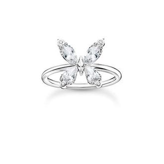 Thomas Sabo Dames Argent Sterling Oxyde de Zirconium Anneau déclaration - TR2356-051-14-54