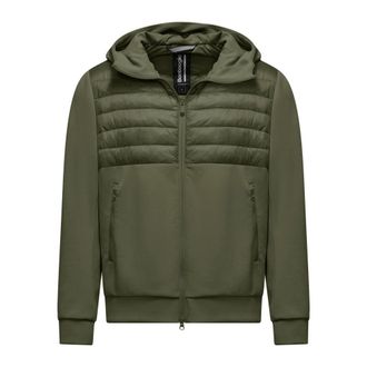 Bomboogie Homme, Vestes, Vert, Taille: M Veste bi-mati&egrave;re en nylon et maille avec capuche