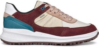 Geox Damen D PG1X B ABX A Sneaker, Wine/Cream, 37 EU