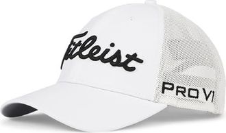 Titleist Titleist Casquette de Golf Tour Performance en Maille pour Homme, Blanc-Noir