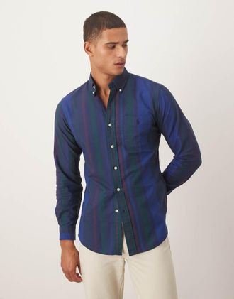 Polo Ralph Lauren Chemise manches longues à rayures - Multicolore