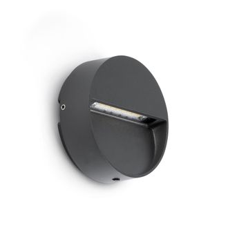 Faro Barcelona Faro Barcelona 71960 DUNE R Wandleuchte, rund, dunkelgrau, 3 W, 4CCT