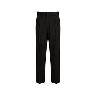 Nn.07 Pantalon droit en laine m&eacute;lang&eacute;e