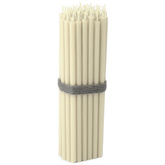 NKlaus 50x Altarkerzen Weiß 16 cm Hoch Rußfrei Tropffrei Dünn Premium Paraffinwachs Stabkerzen Lange Brenndauer 50 Stück 36117 [Energieklasse A+]