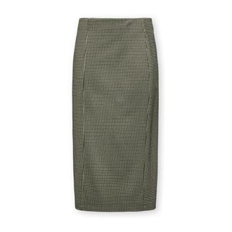 Elena Miro Vichy Bleistiftrock - - Skirts - Damen - Schwarzk - 2XL