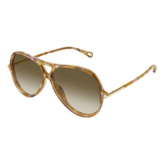 Chlo&eacute; Flieger-Sonnenbrille - - Accessories - Damen - Braun - 59 MM