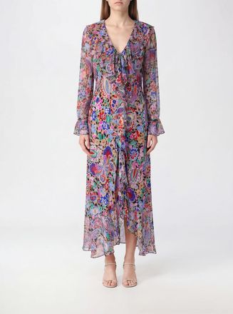 Rixo London Robe midi en soie &agrave; imprim&eacute; floral